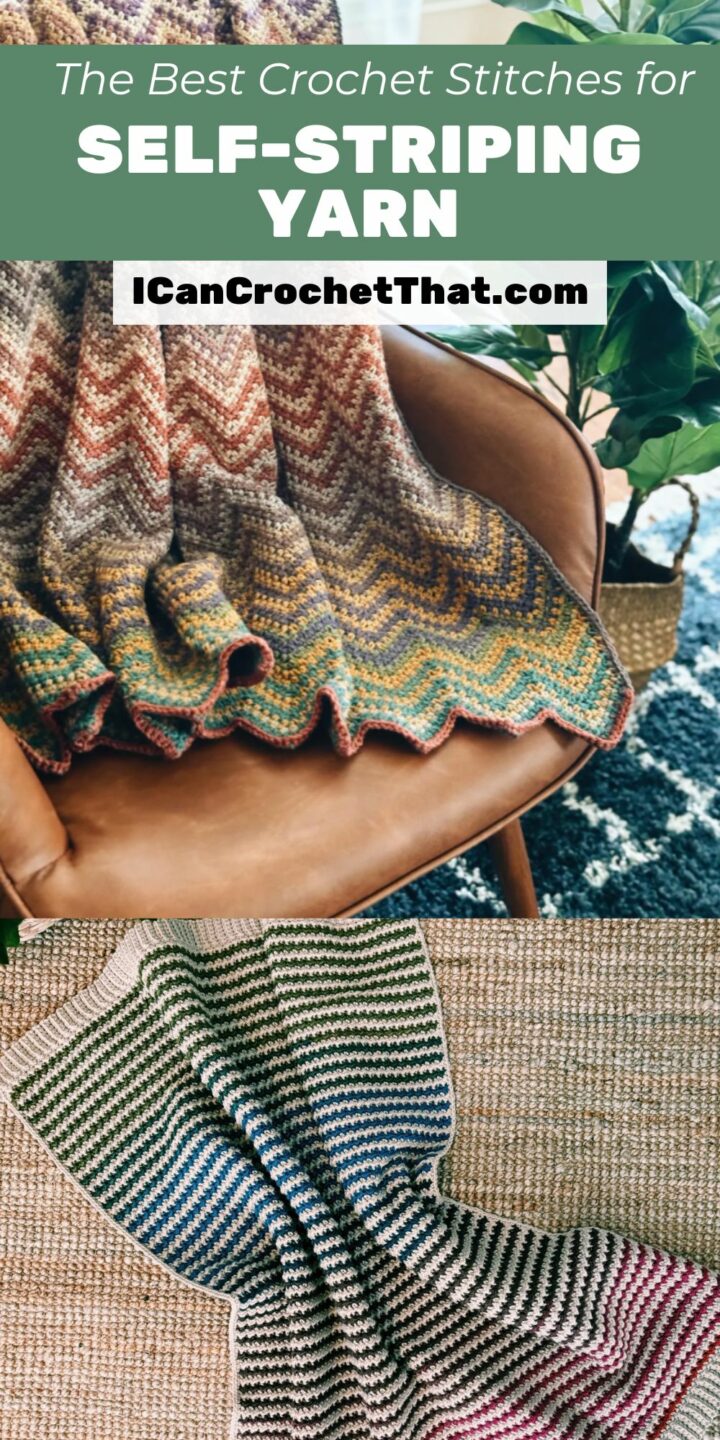 The Best Crochet Stitches for Self-Striping Yarn
