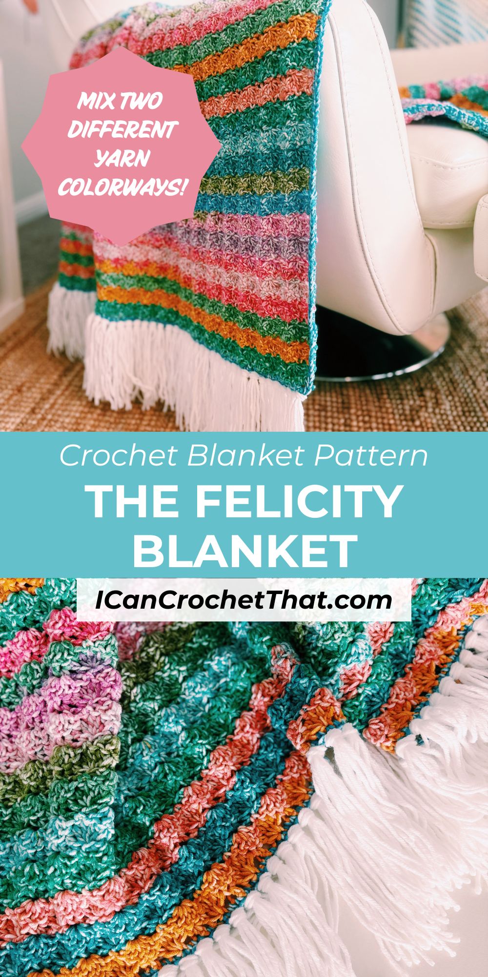 The Felicity – A Shell Stitch Crochet Blanket Pattern - I Can Crochet That