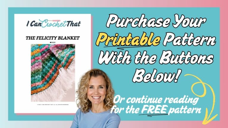 The Felicity – A Shell Stitch Crochet Blanket Pattern - I Can Crochet That