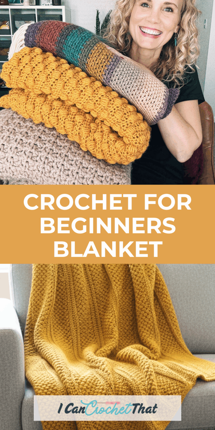 5 Easy Crochet Blanket Patterns for Beginners - I Can Crochet That